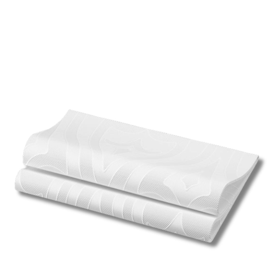 Duni Premium Dinner Napkin Lily 48x48cm White | 240pcs