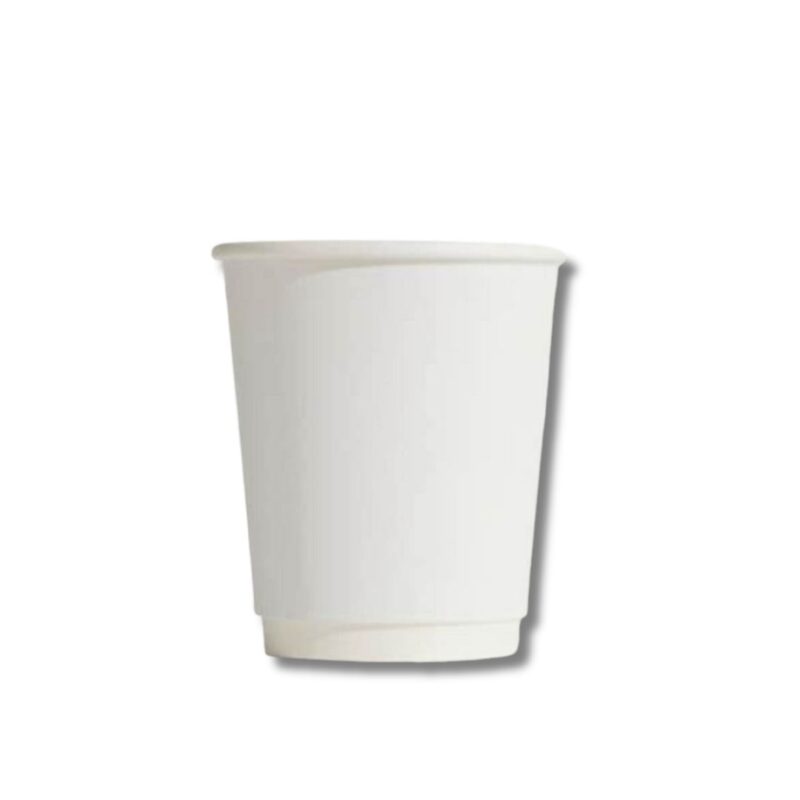 Coffee Cups | Double Wall | White | 8oz | 500pcs | Chem-Pack