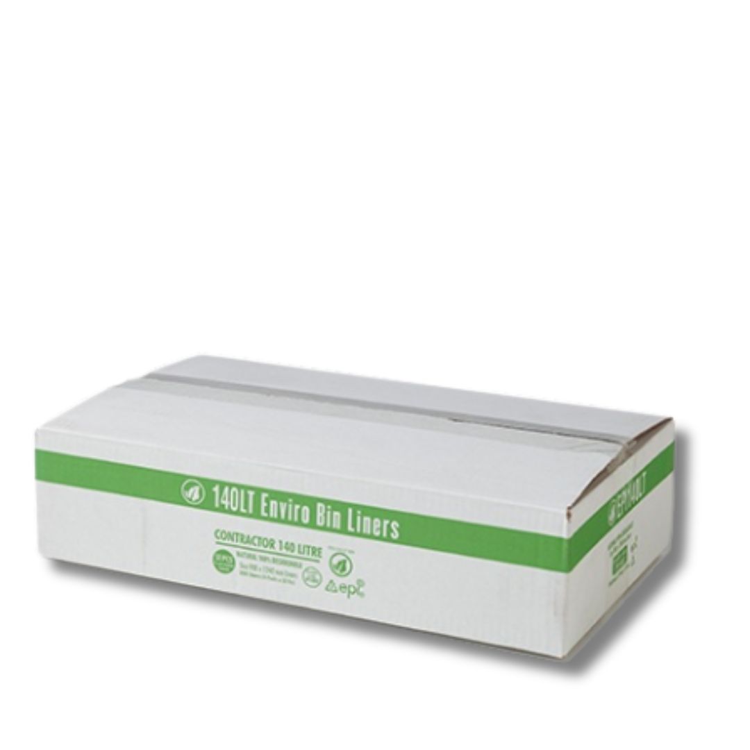Garbage Bags | EPI Degradable HDPE | Clear | 140L | 100pcs | Chem-Pack