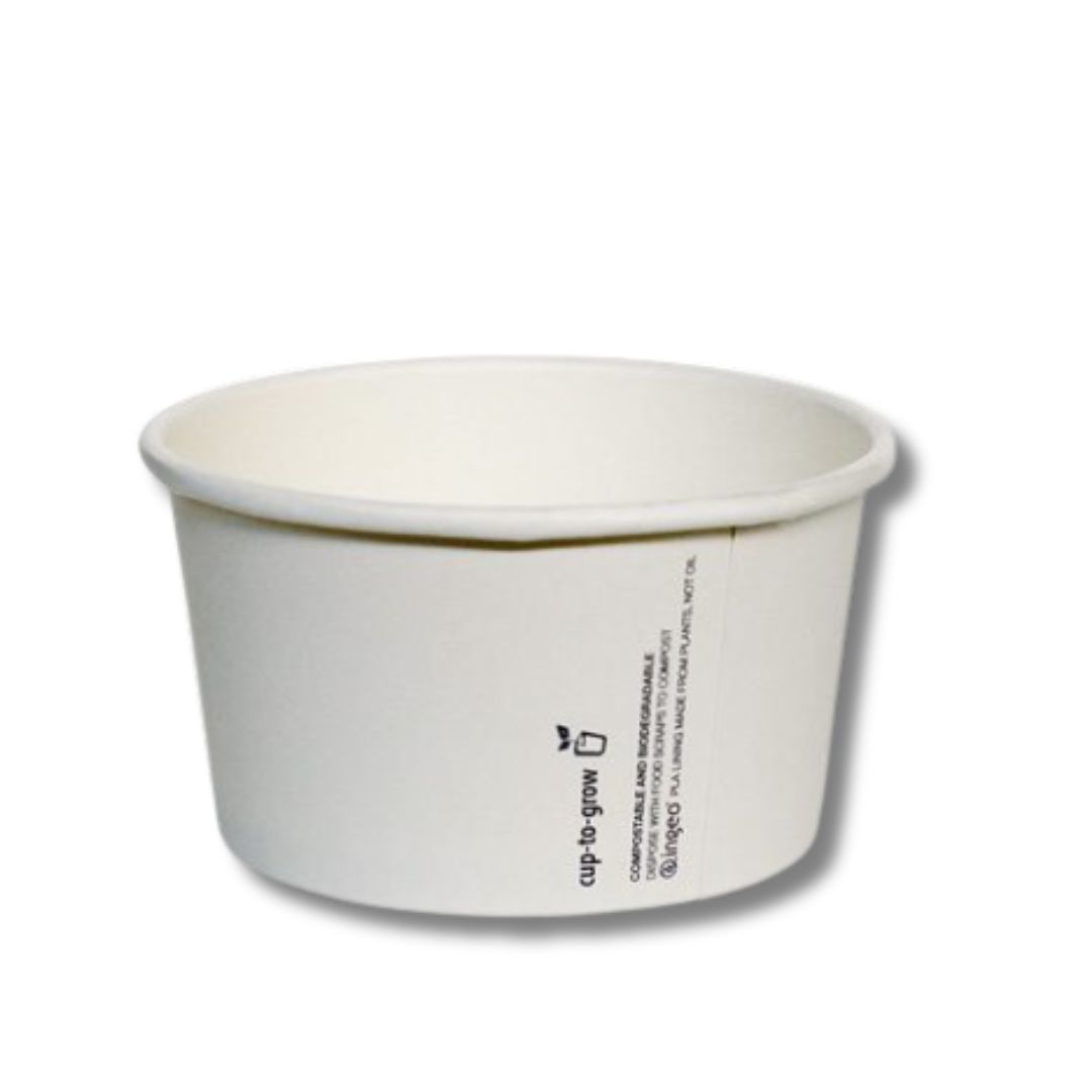 PLA Coated Paper Bowl White 16oz | 500pcs | Chem-Pack